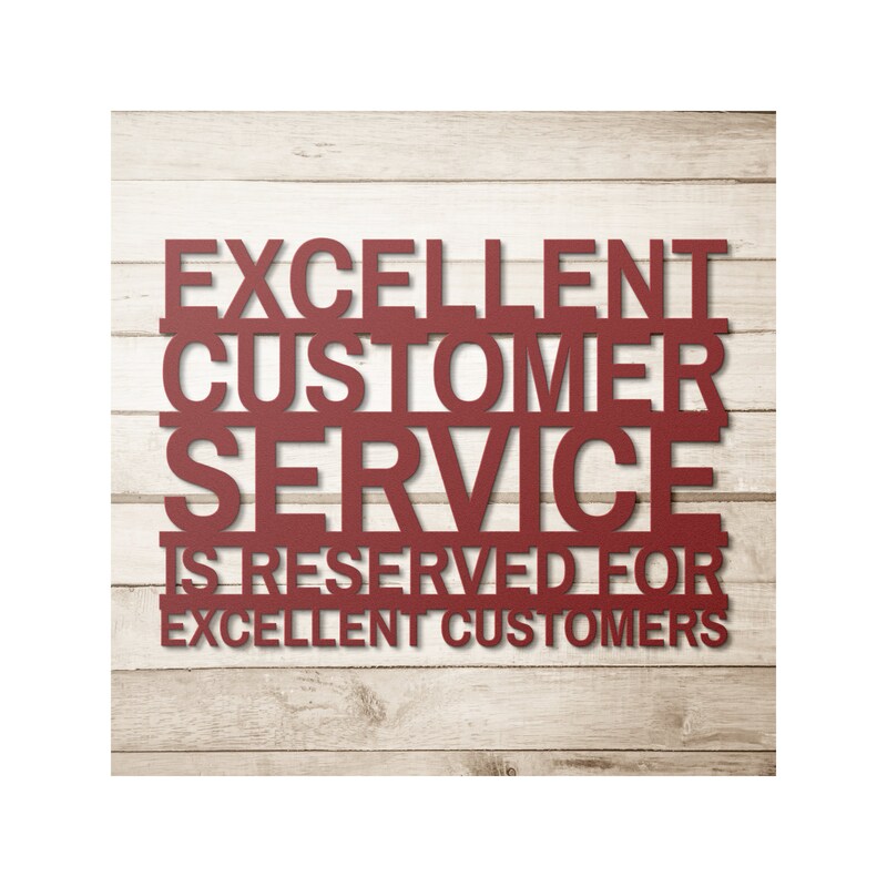 Customer Service Sign - Etsy