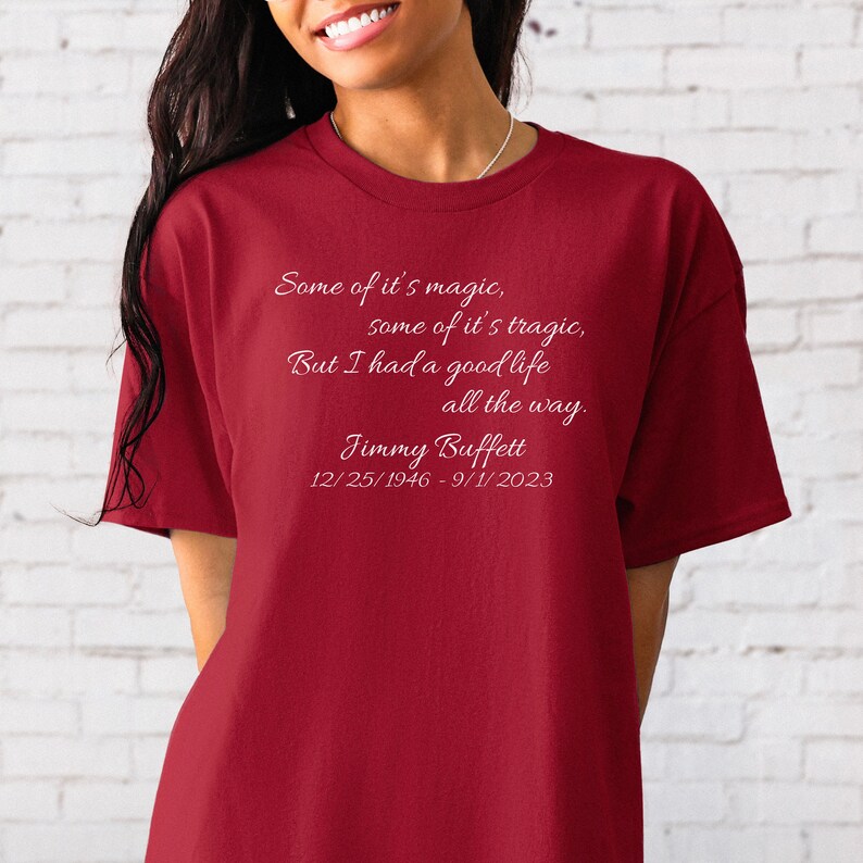 He Went to Paris Lyrics Jimmy Buffett RIP Jimmy Buffett - Etsy