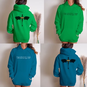 Fourth Wing Hoodie - Violets Relic - Violets Tattoo - Unisex Heavy ...