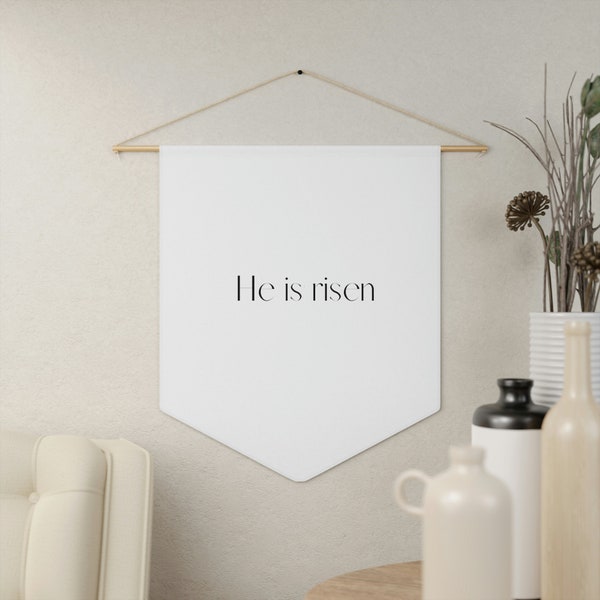 He is Risen Banner - Etsy