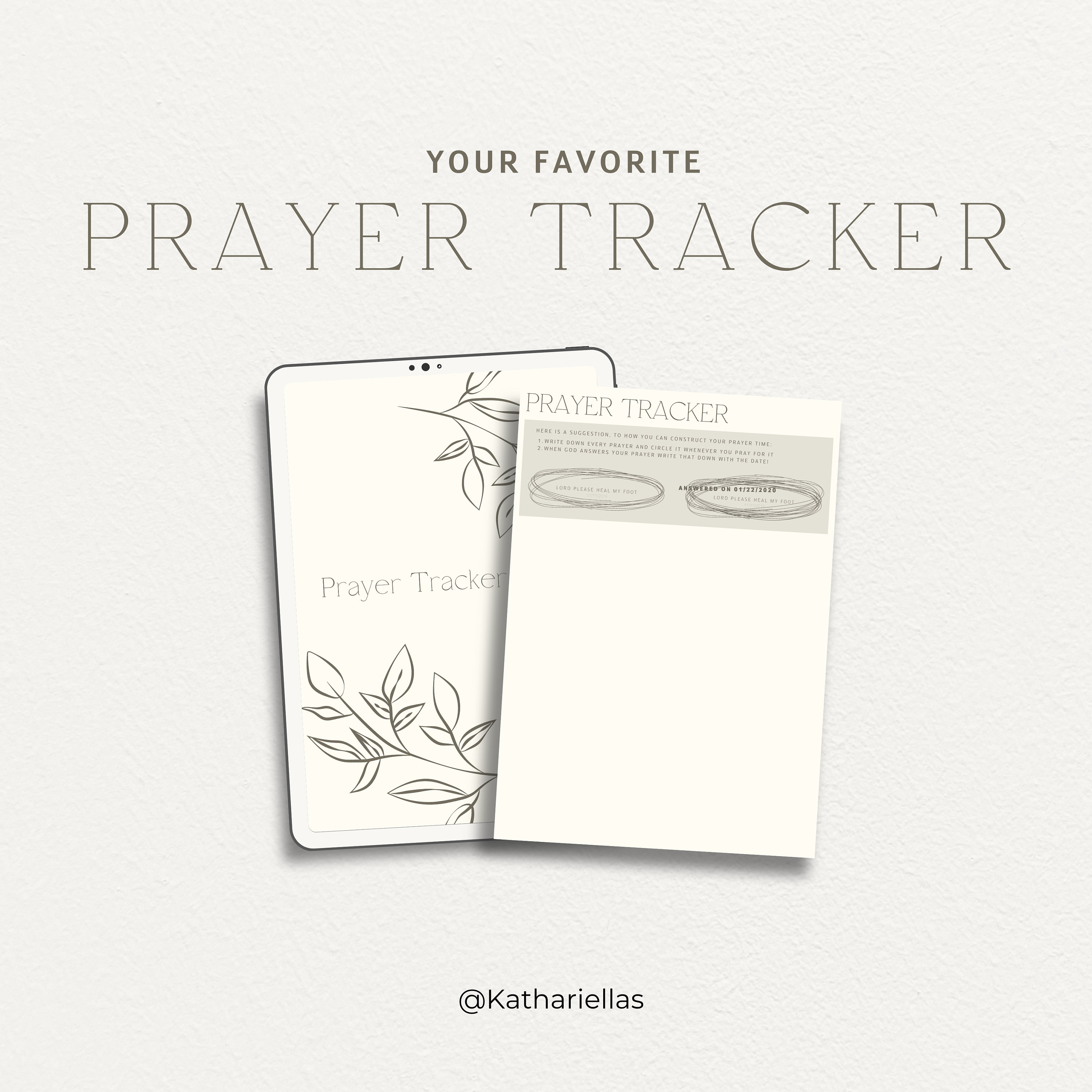 Digital Prayer Journal | Goodnotes Prayer Tracker | Prayer Journal ...