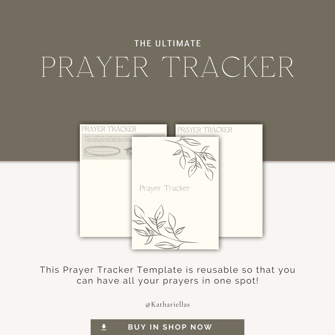 Digital Prayer Journal | Goodnotes Prayer Tracker | Prayer Journal ...