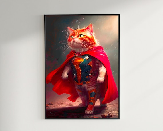 Abstract Superhero Art