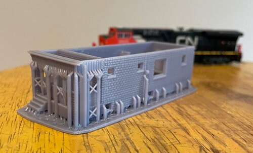 N Scale Building Two Story Brick Urban Family Home - Etsy