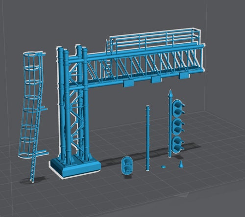 Train Signal Gantry: N Scale & HO Scale (digital ZIP File) - Etsy