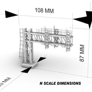 Train Signal Gantry: N Scale & HO Scale (digital ZIP File) - Etsy