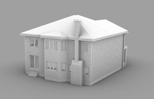 N Scale Building - 2 Car Garage Suburban Home - Etsy