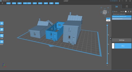N Scale Building, Two Story Brick Urban Family Home - Etsy
