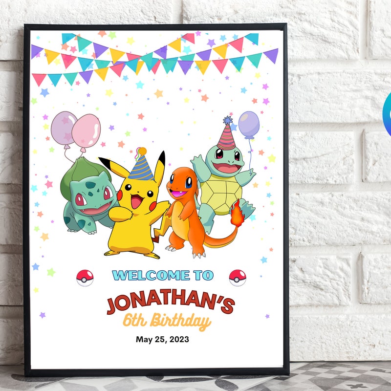 Custom Pokémons Sign - Etsy