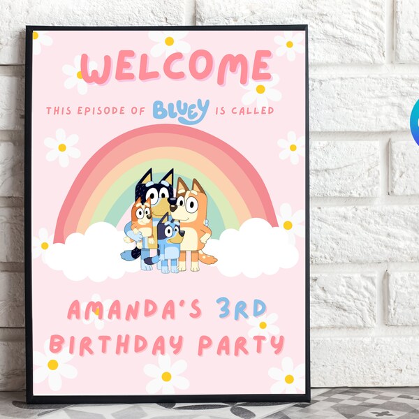 Bluey Birthday Decorations - Etsy