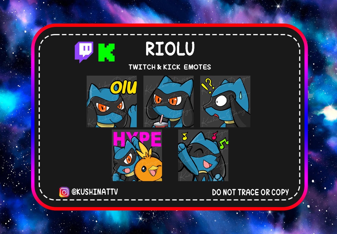 Riolu Emotes - Etsy