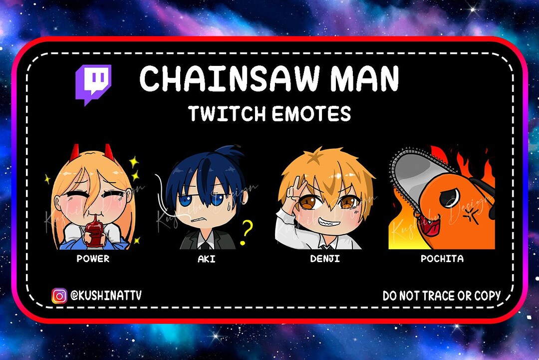 Chainsaw Man Emotes - Etsy