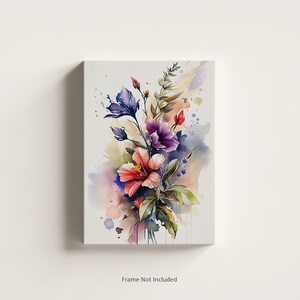 Watercolor Flowers Painting - Flower Wall Art - Flower Prints ...