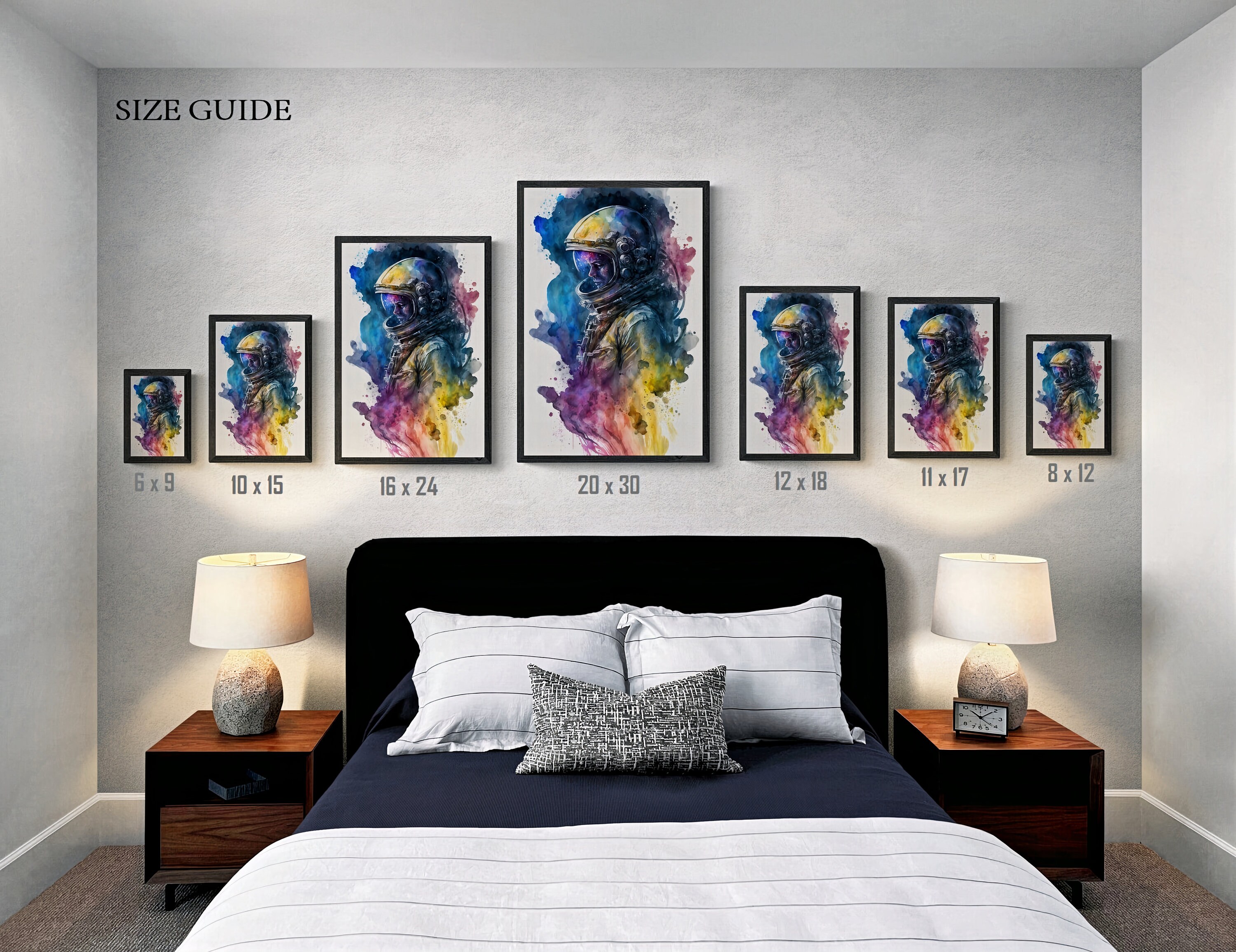 Purple Dragon Watercolor Painting Fantasy Dragon Wall Art Dragon Prints ...