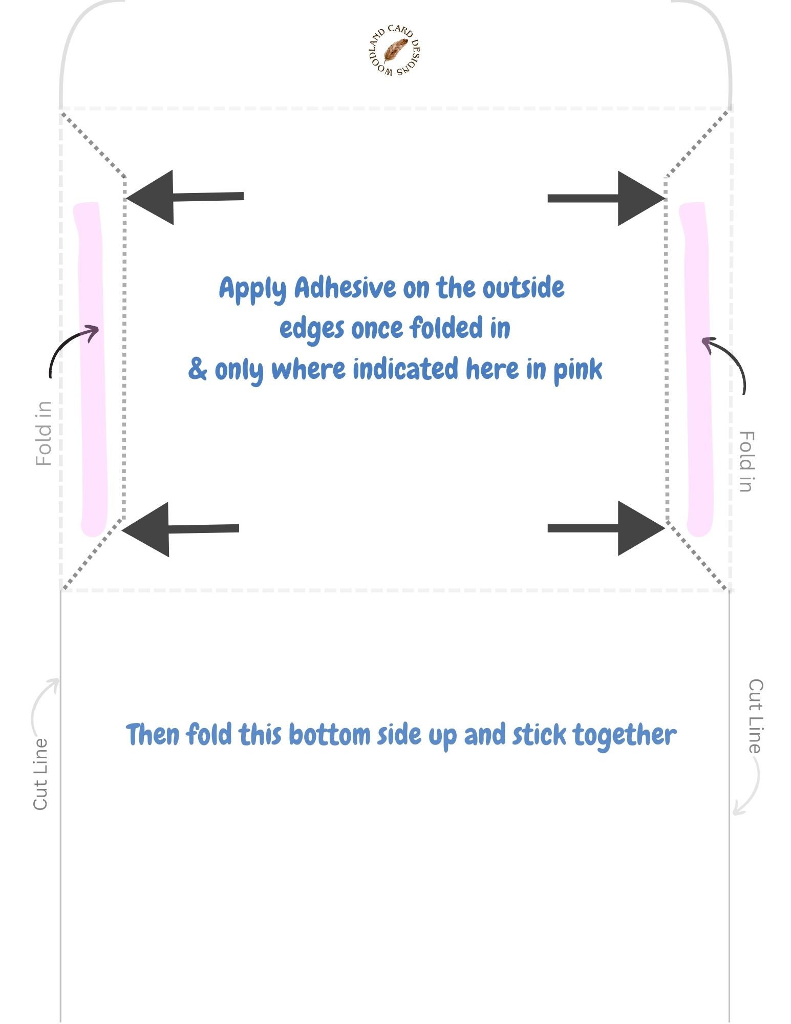 DIY Greeting Card Envelope - Printable Envelope for 5 X 7 Card ...