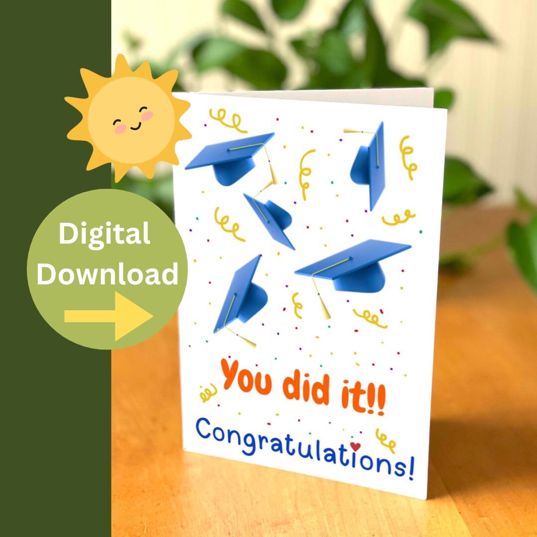 Digital Graduation Card - Congratulations Digital Card - Instant ...