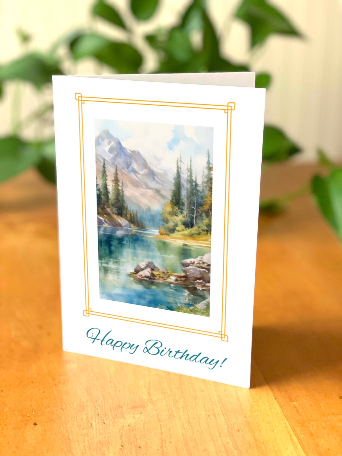 Printable Mountain Birthday Card - Happy Birthday for a Hiker ...