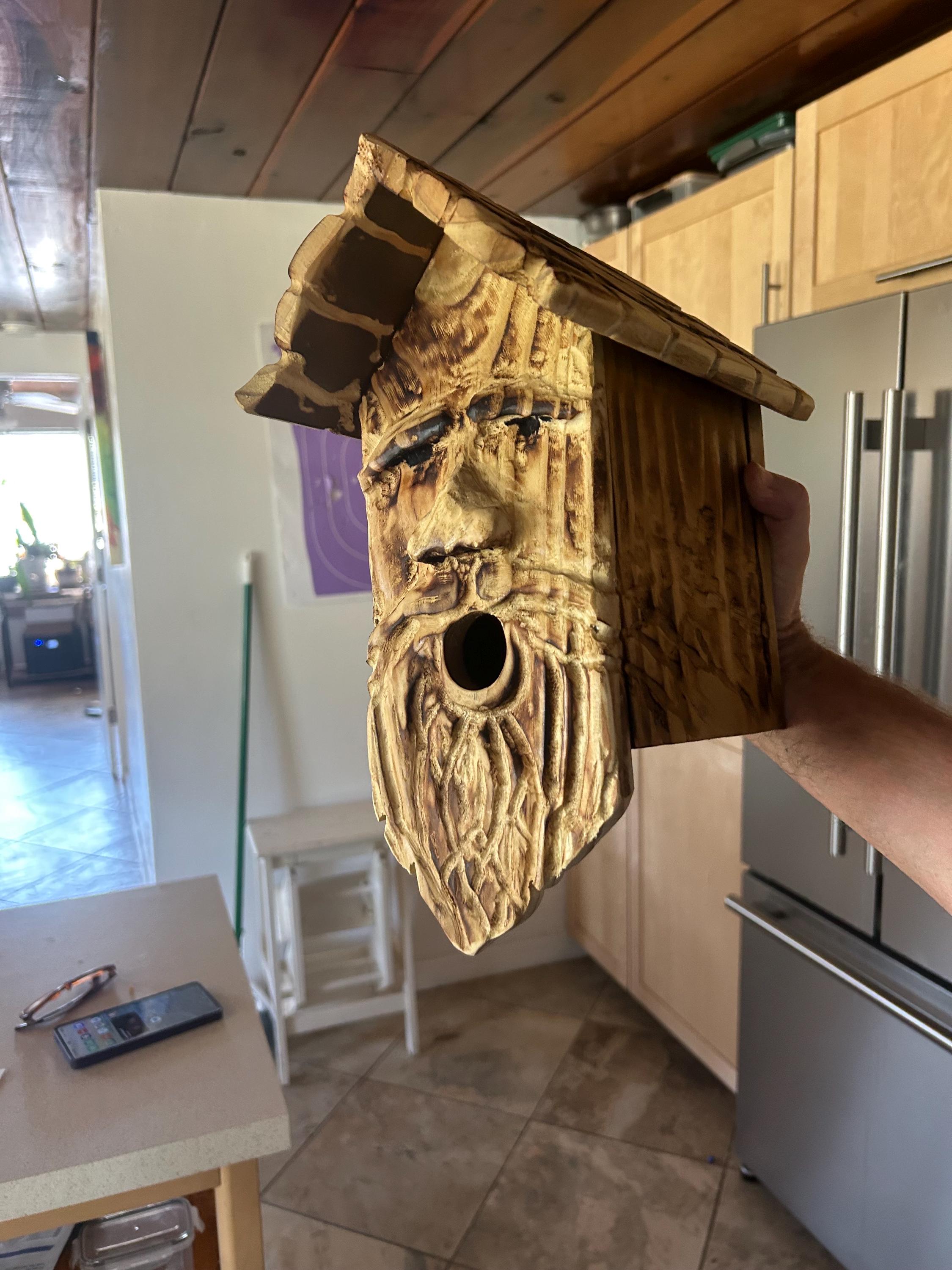 Whimsical Wooden Wood Spirit Home(made) Birdhouse Gift - Etsy