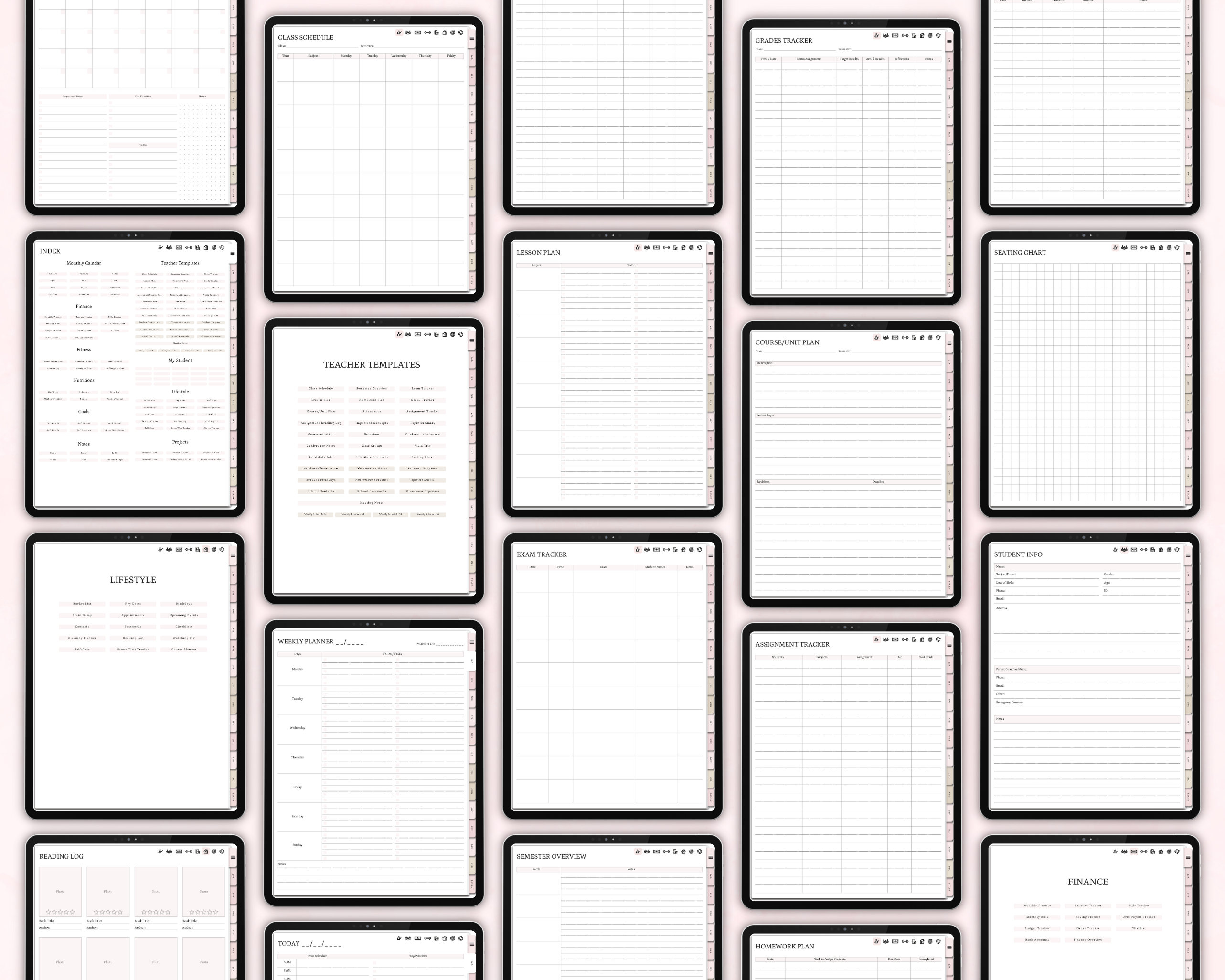 Teacher Digital Planner Goodnotes, Digital Planner Ipad, Teachers ...