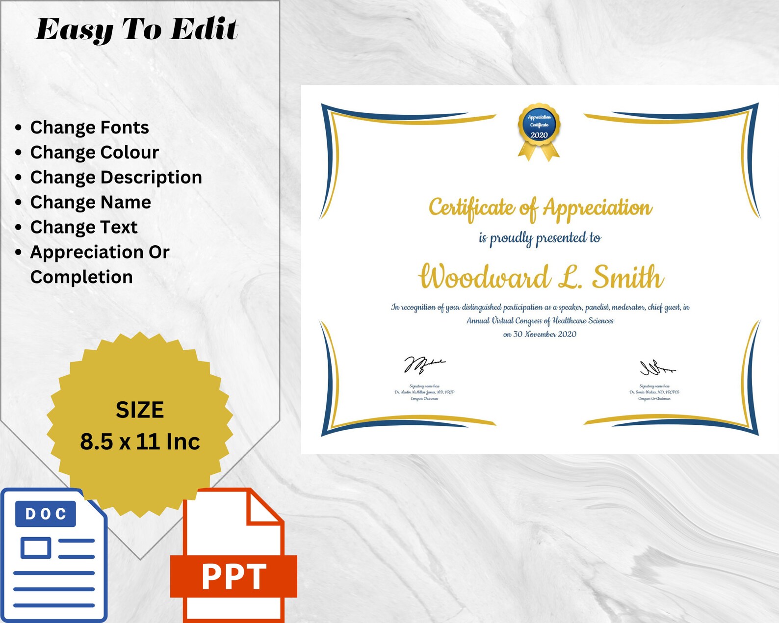 Elegant Editable Certificate Template, Modern Certificate Template ... Elegant Editable Certificate Template, Modern Certificate Template ...