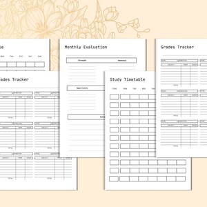 Student School Planning Template Planner, Digital Goodnotes, Printable ...