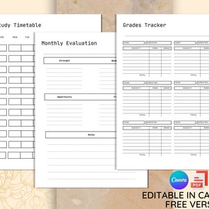 Student School Planning Template Planner, Digital Goodnotes, Printable ...