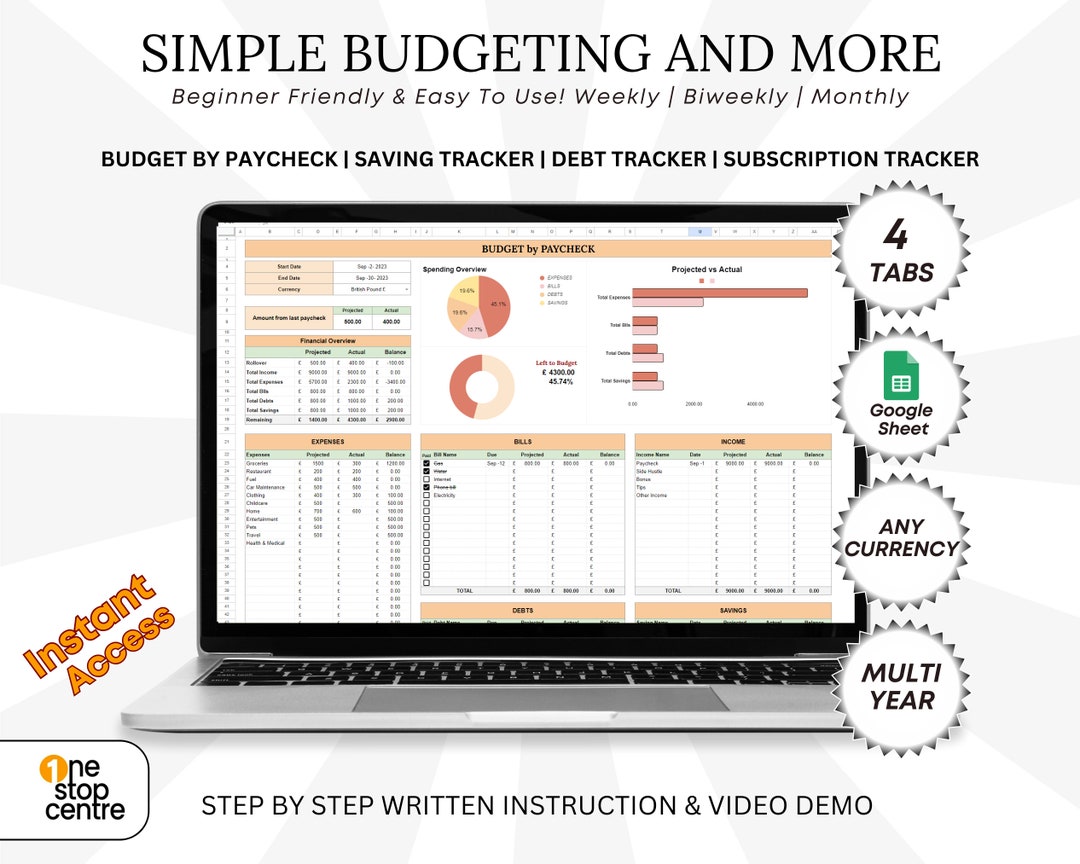 Budget Planner Template Google Sheets Personal Monthly Budgeting ...
