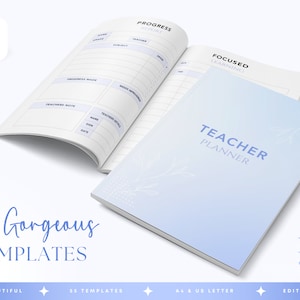 Ultimate Teacher Planner Editable Bundle Templates, Teachers Lesson ...