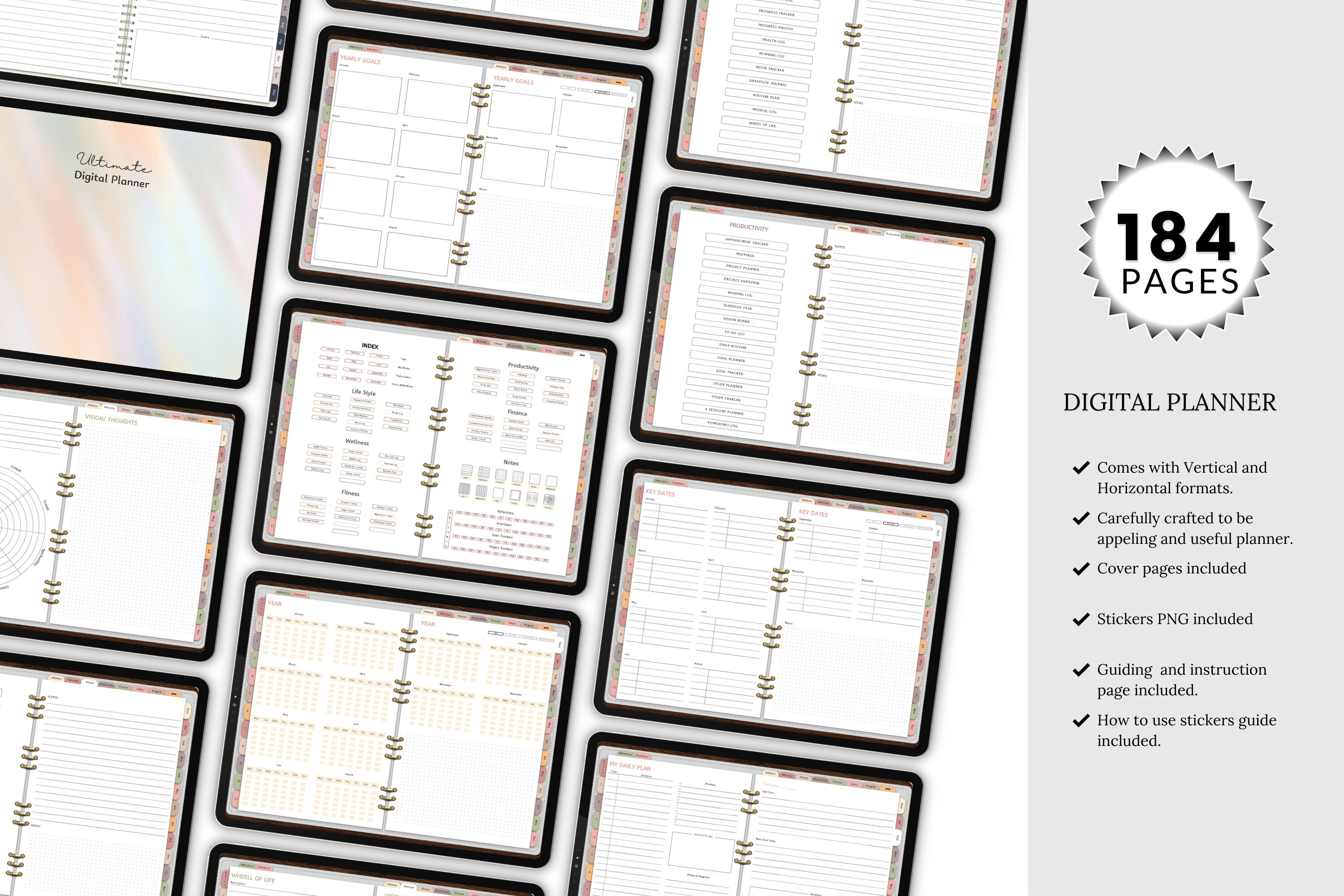 Ultimate Digital Planner: Goodnotes & Notability Compatible (digital ...