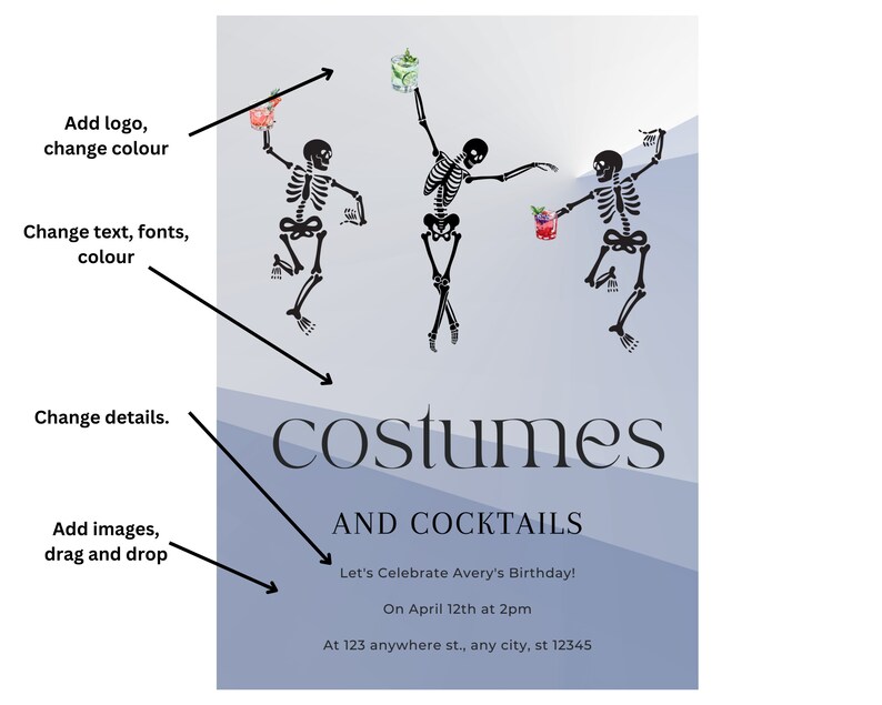 Editable Adult Party Invitation Template Private Party - Etsy