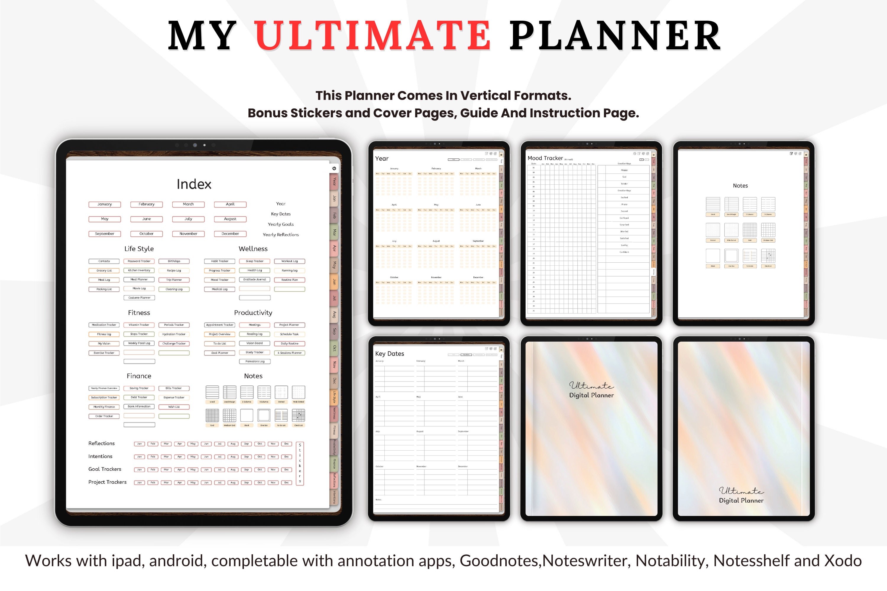Goodnotes Digital Planners, Ultimate iPad Planner, Fitness Tracker ...