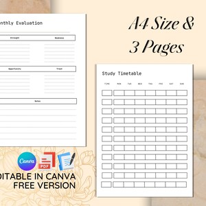Student School Planning Template Planner, Digital Goodnotes, Printable ...