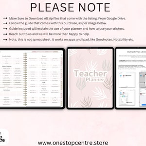 Teacher Digital Planner Goodnotes, Digital Planner Ipad, Teachers ...