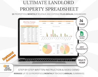 Landlord Rental Property Spreadsheet Template Google Sheets Landlord ...