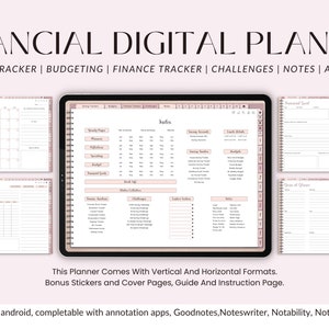 Digital Budget Planner for Goodnotes, iPad Planners, Notability ...