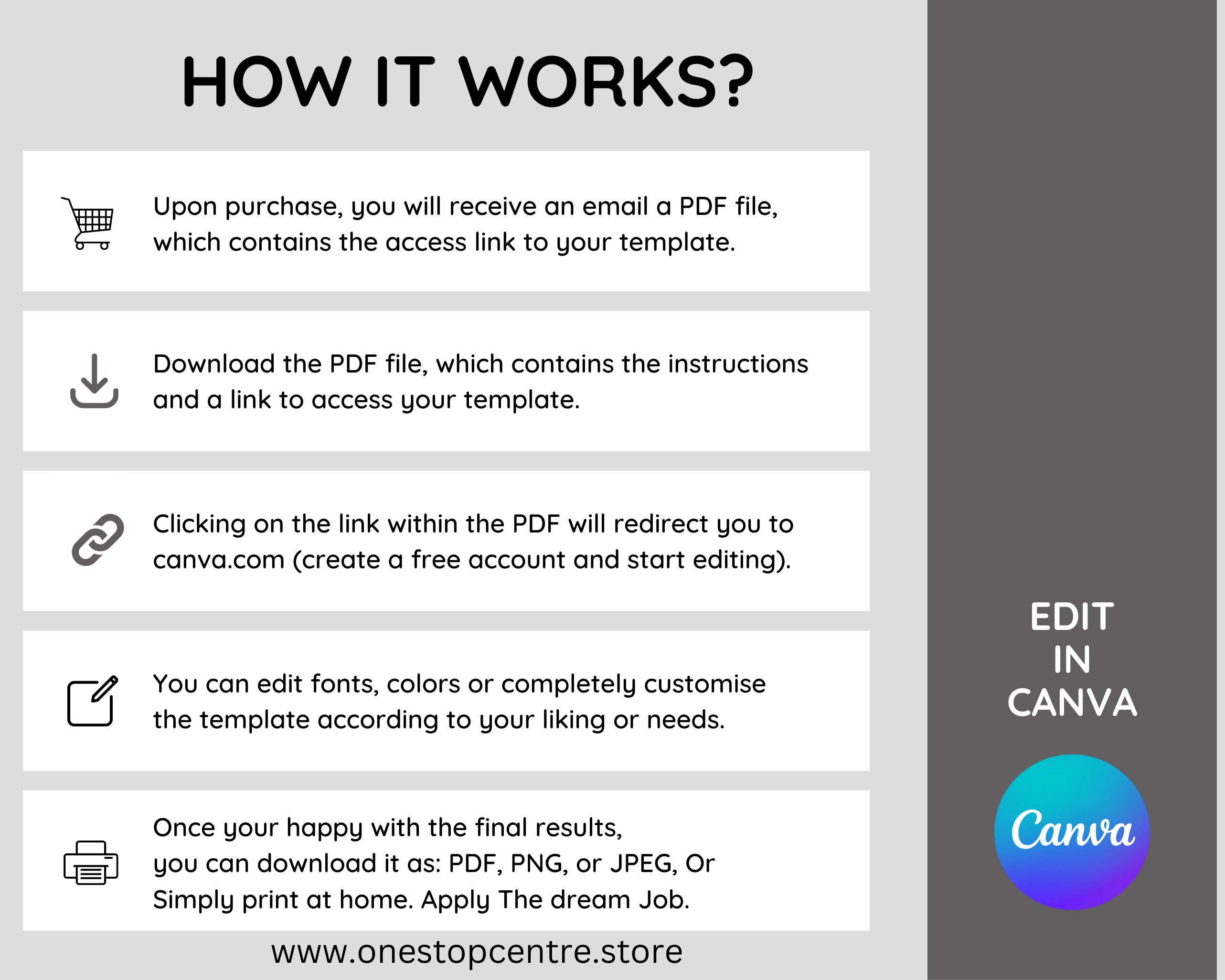 Minimalist CV Template Canva, Resume Template Clean, Creative Resume ...