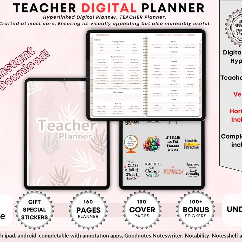 Teacher Digital Planner - Etsy