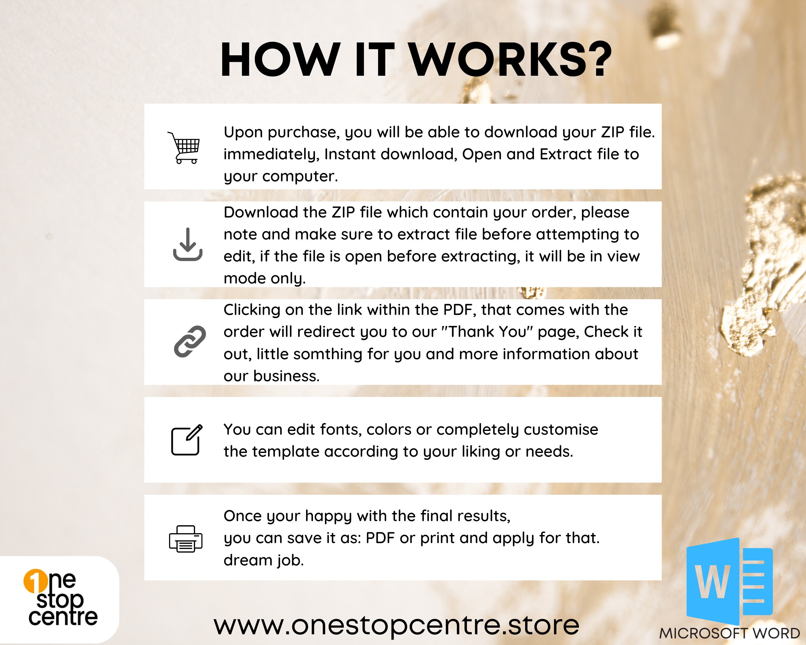 Executive ATS Resume Template for Word, CV Templates Clean ...