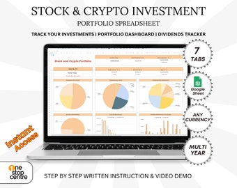 Stock Portfolio Investment Google Sheets Tracker Spreadsheet and ...