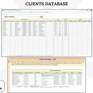 Client Tracker Management Google Spreadsheet Template for Small Businesses With Client Tracker ...