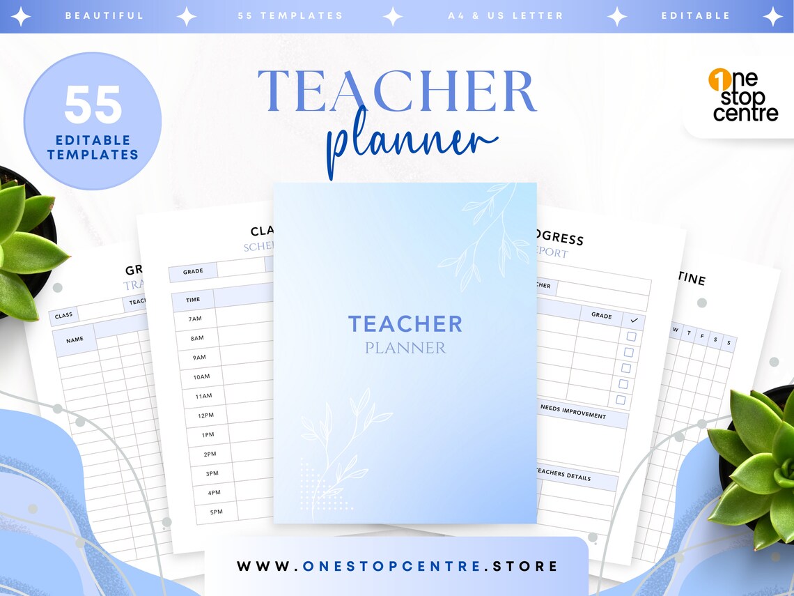 Ultimate Teacher Planner Editable Bundle Templates, Teachers Lesson ...