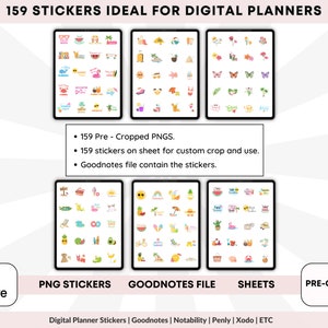Summer Digital Stickers Planner Goodnotes, Seasonal Summer Digital ...
