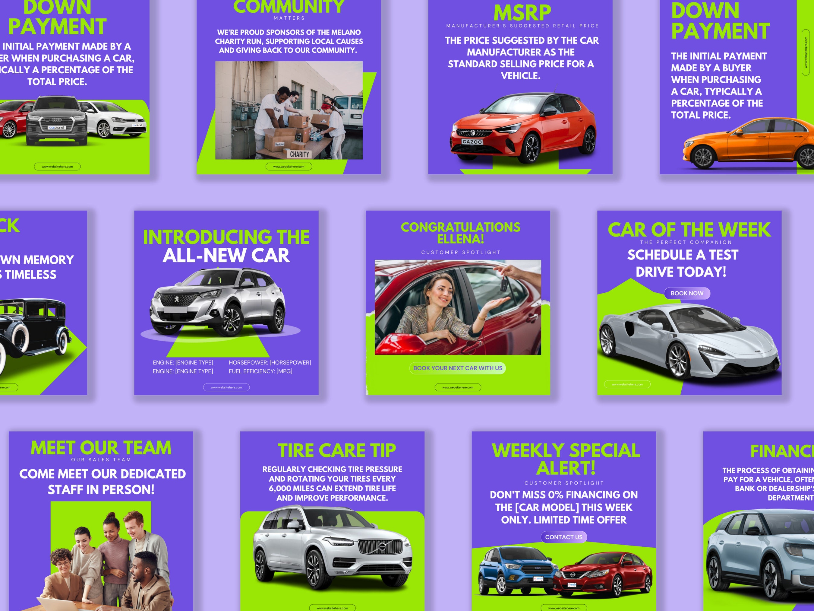 Editable Instagram Car Sales and Dealership Business Templates, Social ...