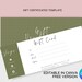 Editable Gift Voucher Template, Add Logo Gift Certificate, DIY Gift ...