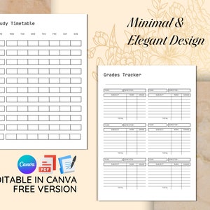 Student School Planning Template Planner, Digital Goodnotes, Printable ...