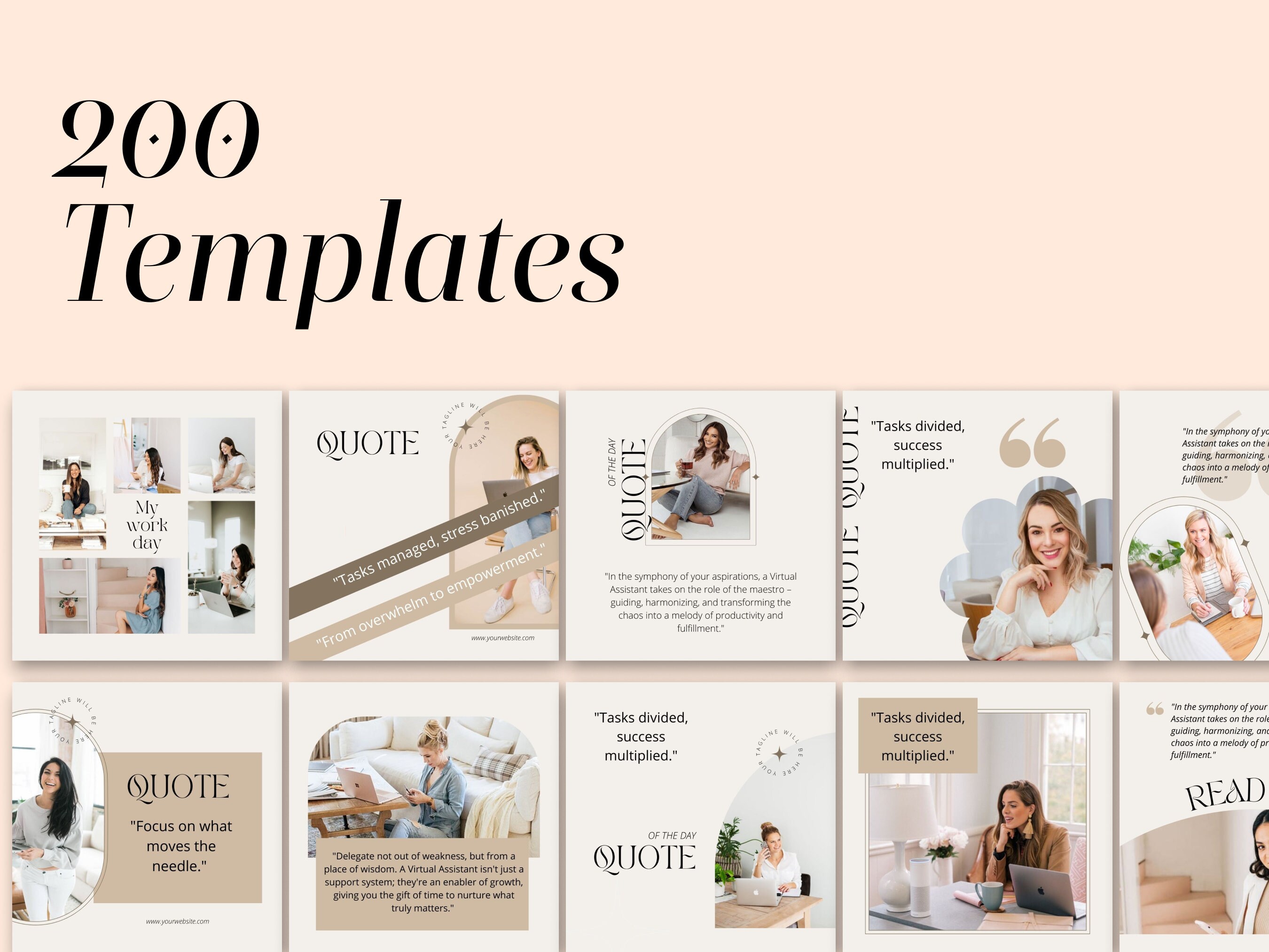 Virtual Assistant Instagram Templates Social Media Manager - Etsy Australia