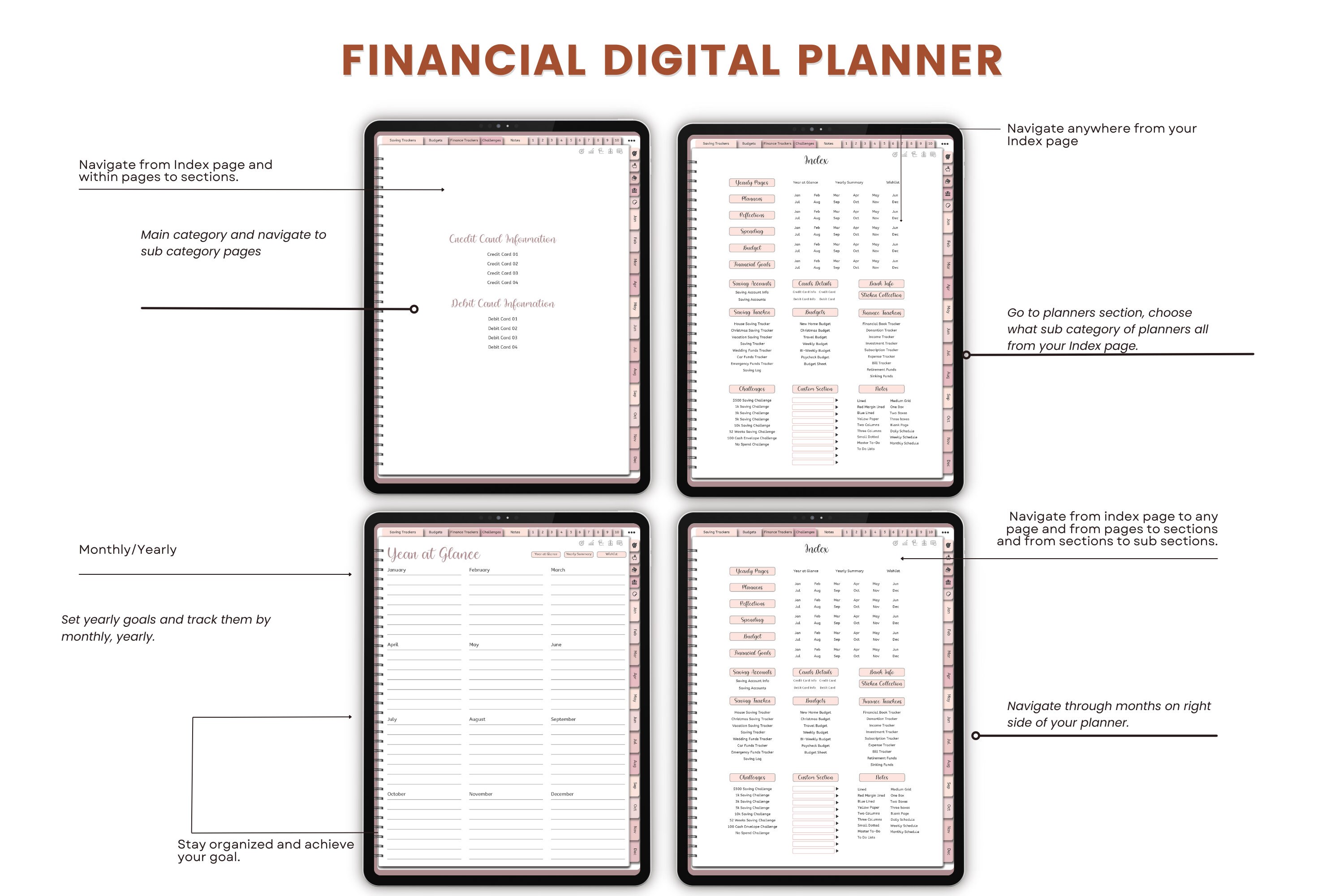 Digital Budget Planner: Financial Tracker for Goodnotes, Notability ...