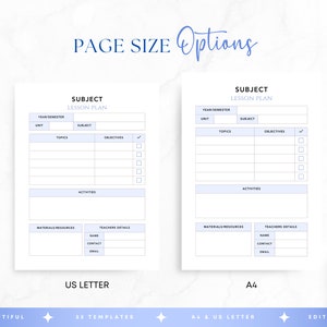 Ultimate Teacher Planner Editable Bundle Templates, Teachers Lesson ...