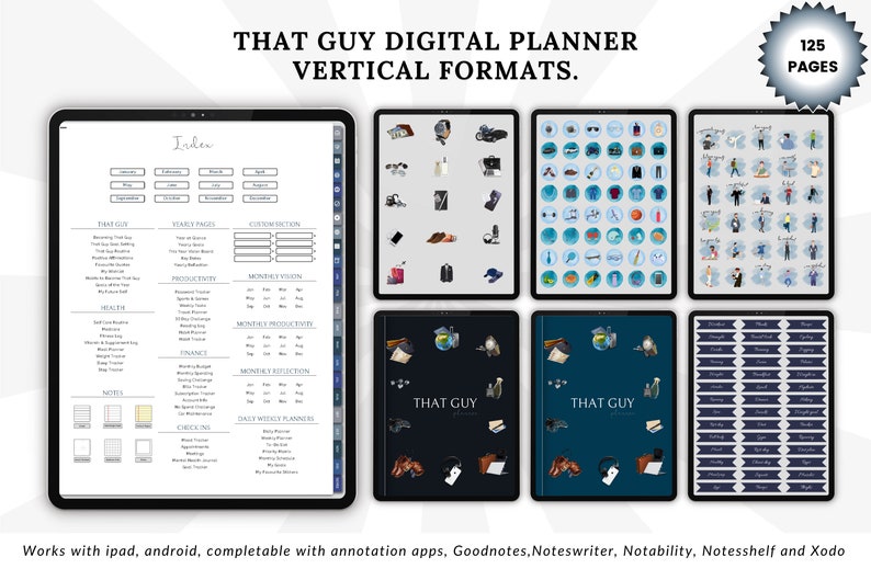 That Guy Digital Planners Goodnotes, Ipad, Personal Organizer ...