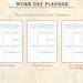 Editable Work Planner Template, Work Day Organizer, Printable Daily ...